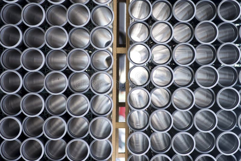 Background of Orange Plastic Sewage Pipes Used at the Building Site ...