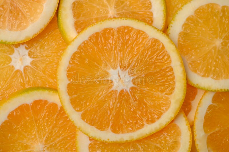 The Background is Orange Slices. Orange is a Delicious and Healthy ...