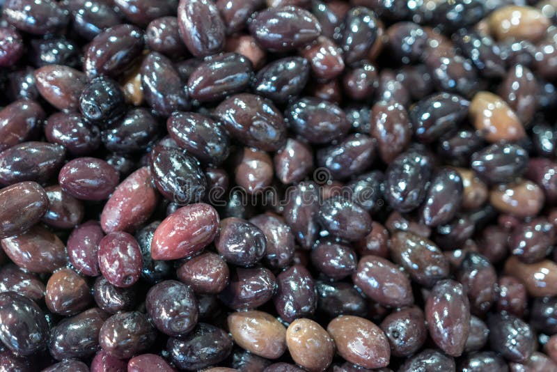 Background of Organic Olives Close Up. Flat Lay Stock Photo - Image of ...