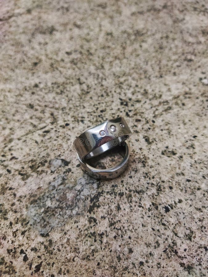 The Background is Out of Focus, Drawing Attention To the Rings. Stock ...