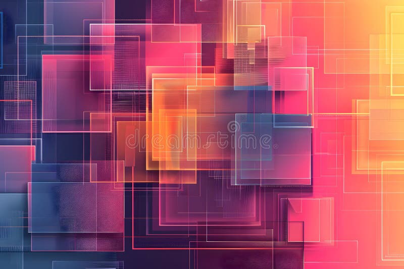 A Background of Overlapping Color Gradients, Creating a Dynamic Stock Illustration ...