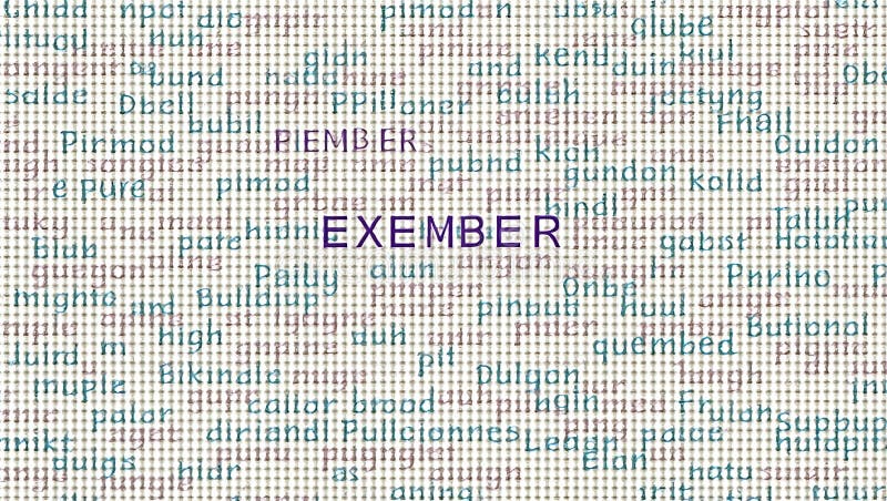 Background with Overlapping Words and Phrases in Various Fonts and ...