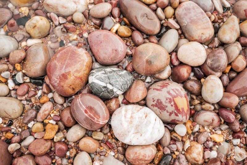 Background of a Pabbles on the Beach Stock Image - Image of nature ...
