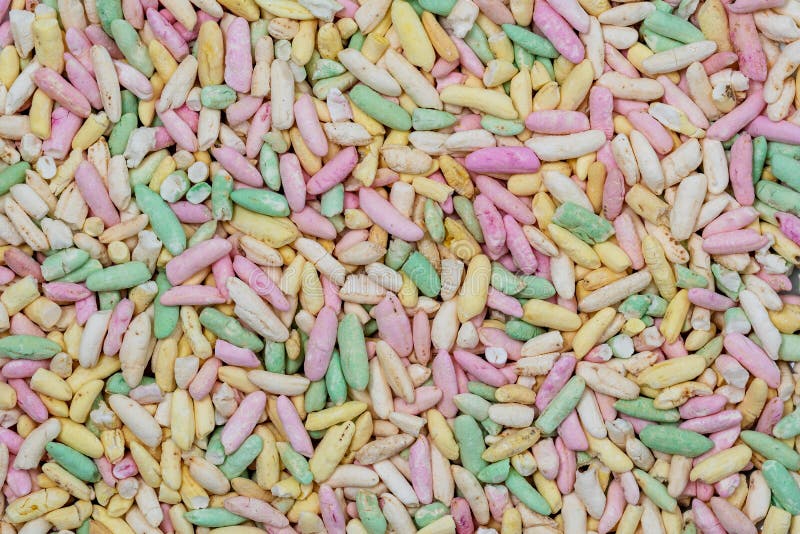 Background of Painted Foam Rice Stock Image - Image of grain, dieting ...