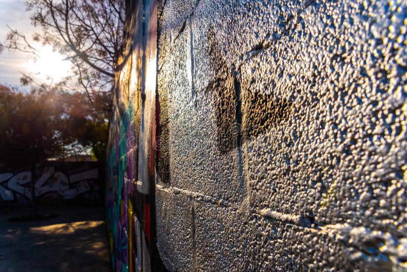 Background with Painted Wall Texture with Bright Colors and Funny ...