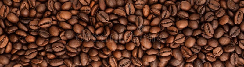 Background Panorama Beans Coffee Stock Photo - Image of break ...