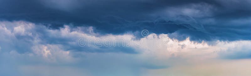 Background Panorama Dark Dramatic Clouds Stock Photo - Image of ...