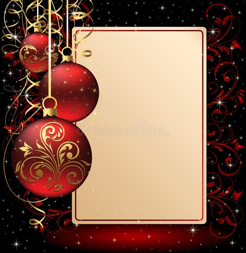 Christmas Invitation Background Stock Vector - Illustration of holiday ...