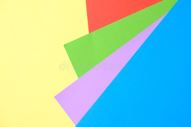 Background of Paper of Different Colors Stock Photo - Image of table ...