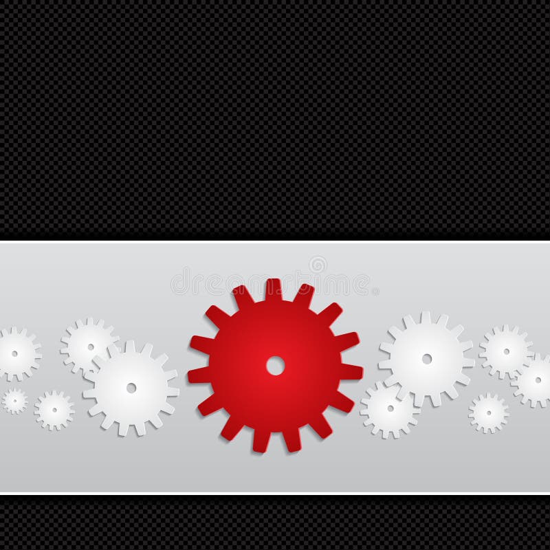 Background with Paper Gears Stock Vector - Illustration of industry ...