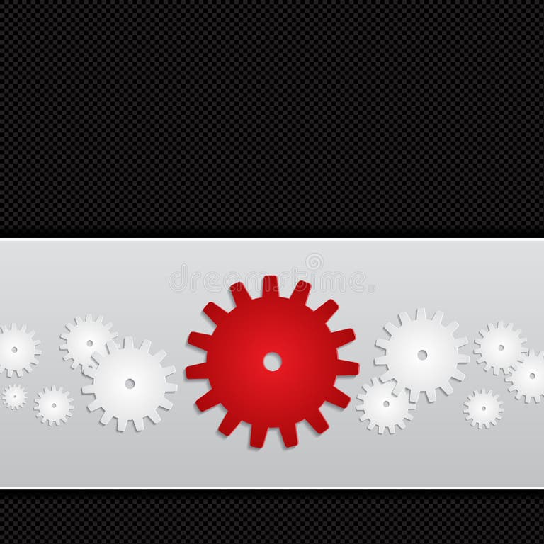 Background with Paper Gears Stock Vector - Illustration of industry ...