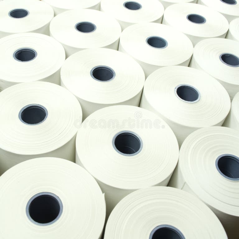Background from Paper Rolls Stock Image - Image of industry, texture ...