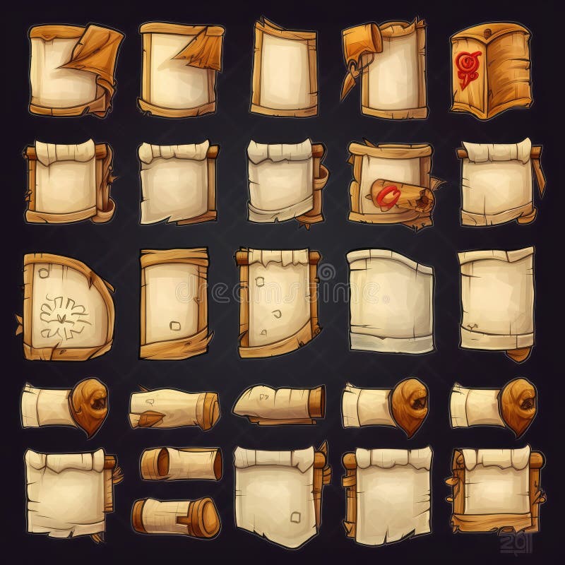 Blank Treasure Map Scroll