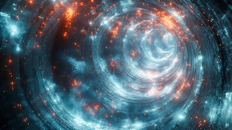 Background of Particle Gas Vortex in Space Stock Photo - Image of ...
