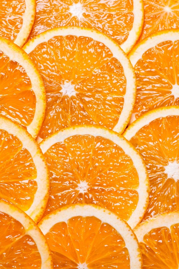Background Parts of Orange by Rings. Stock Image - Image of slices ...