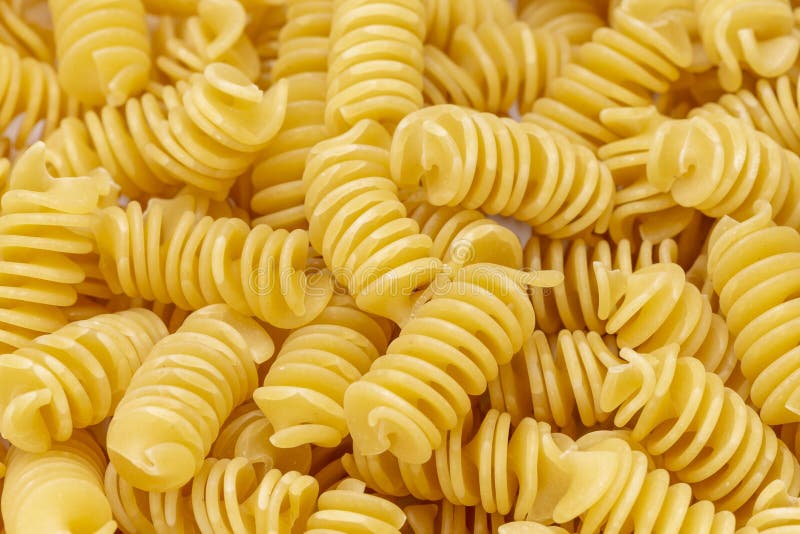 Background from Pasta. Fusilli Spirale Texture Stock Image - Image of ...