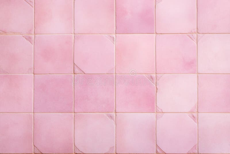 Background with Pastel Pink Rectangular Tiles Stock Illustration ...