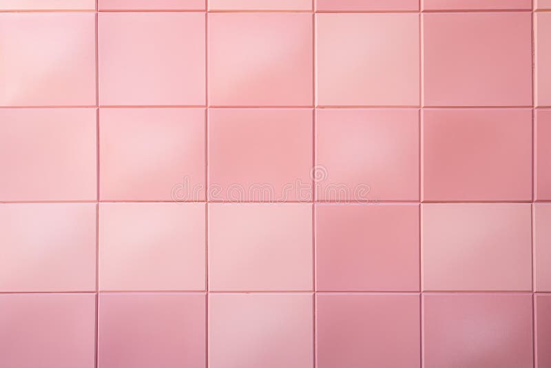 Background with Pastel Pink Rectangular Tiles Stock Illustration ...