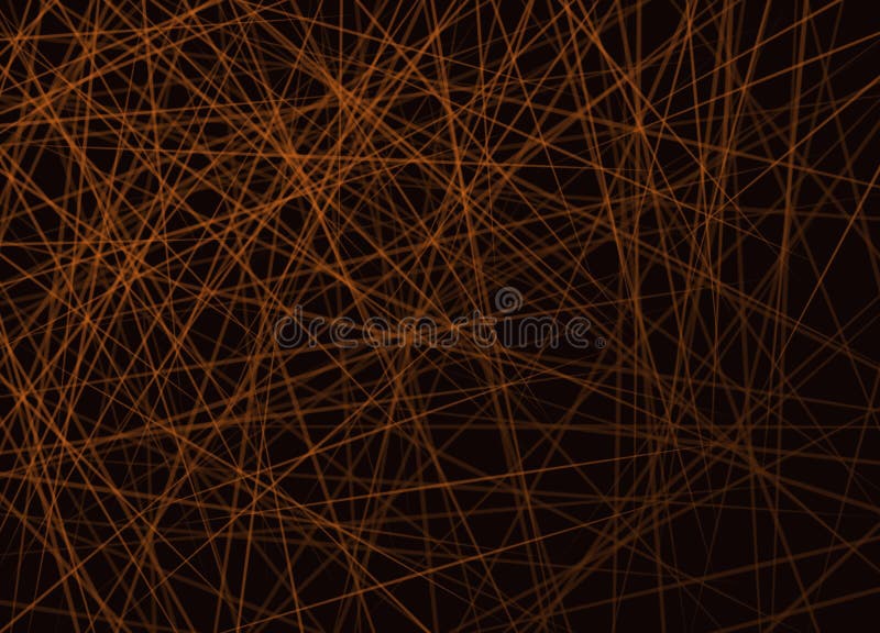 Horizontal Crossing of Orange Lines on Black Background Stock ...