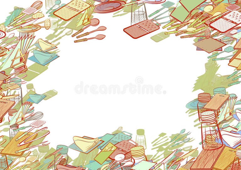 Cutlery Border Stock Illustrations – 805 Cutlery Border Stock ...
