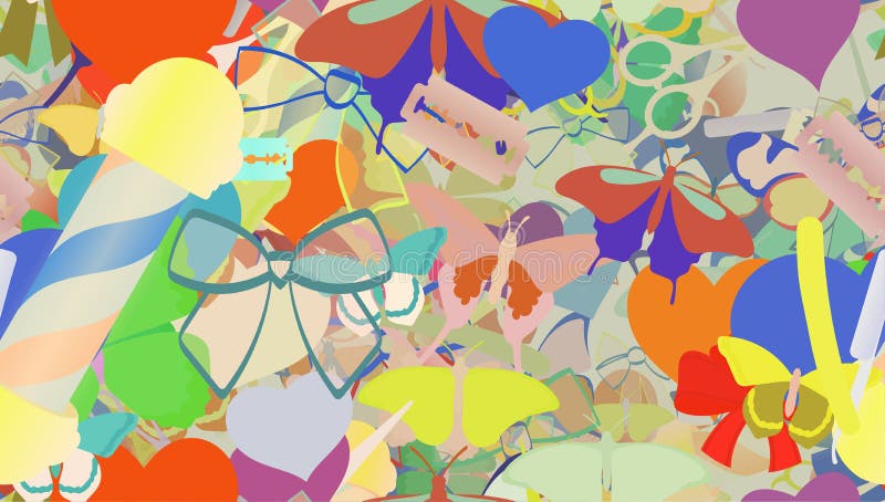 Design Pattern. Mixture of Topics, Abstract Art Stock Vector ...