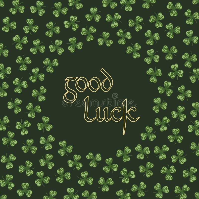 Good luck border vector stock vector. Illustration of march - 13631592