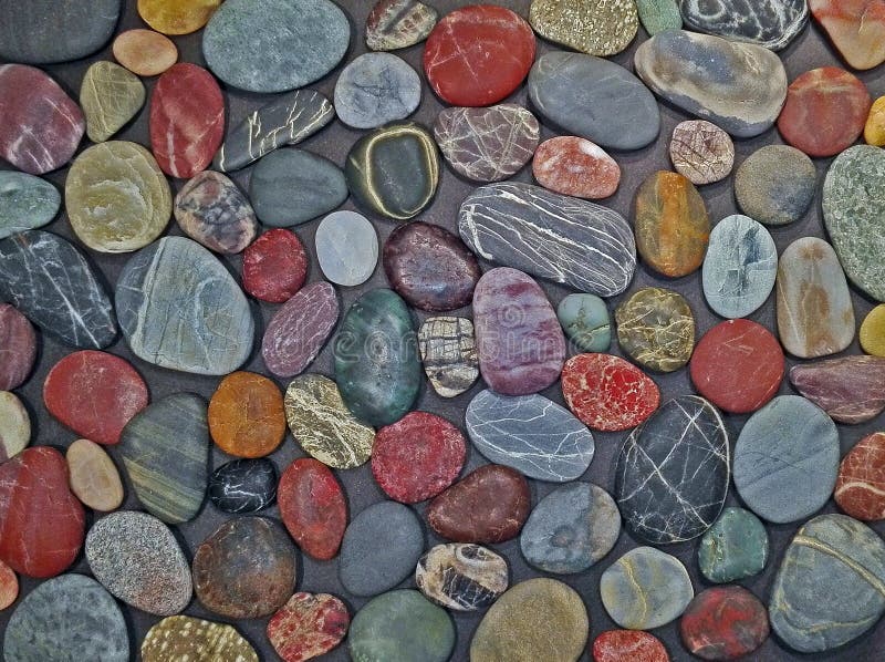 Background Pattern of Colorful Pebbles Stock Image - Image of stones ...