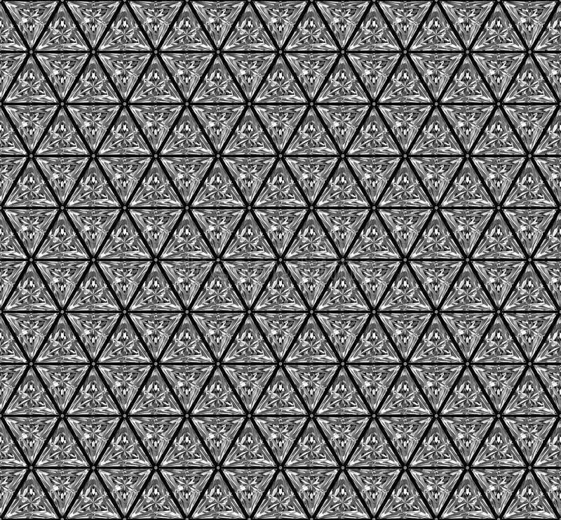 Diamond Pattern of Colored Brilliant Triangles Stock Illustration ...