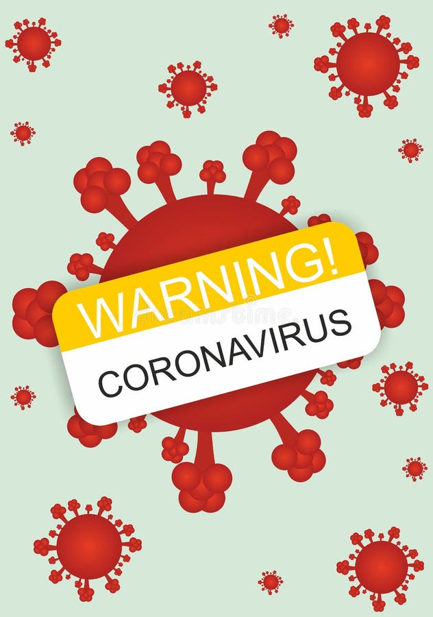 Background with a Pattern of a Coronavirus Stock Illustration ...
