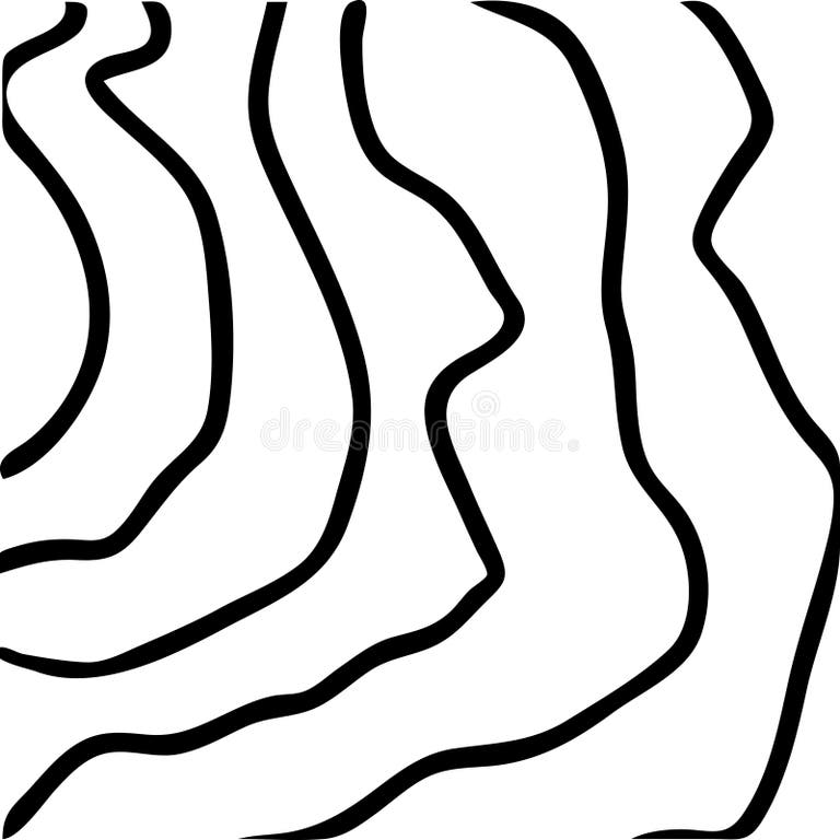 Background or Pattern of Curved Bands in Black. Pattern for Fabric or ...