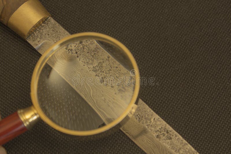 Background with a Pattern of Damascus Steel. Damascus Steel with ...