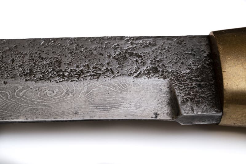 Background with a Pattern of Damascus Steel. Macro Shot of ...