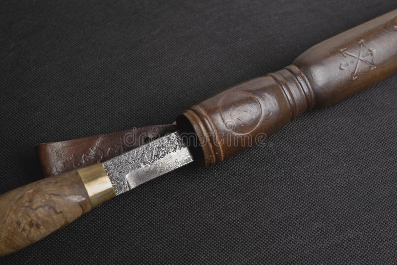 Background with a Pattern of Damascus Steel. Macro Shot of Damascus ...