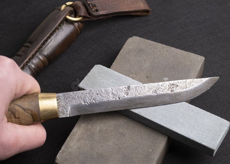 Background with a Pattern of Damascus Steel. Macro Shot of Damascus ...