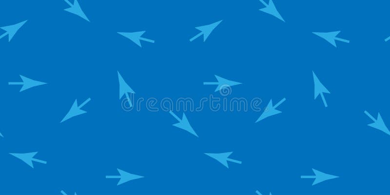 Background Pattern Featuring Light Blue Arrow Cursors on a Solid Blue ...