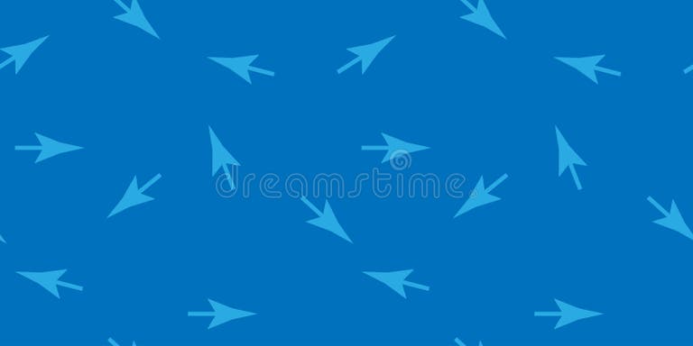 Background Pattern Featuring Light Blue Arrow Cursors on a Solid Blue ...