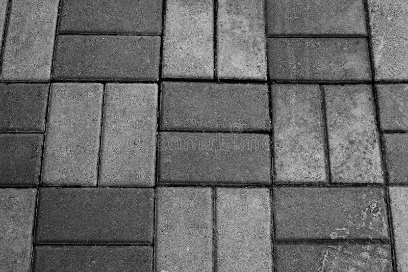 Horizontal Texture of the Gray Brick Footpath Stock Photo - Image of ...