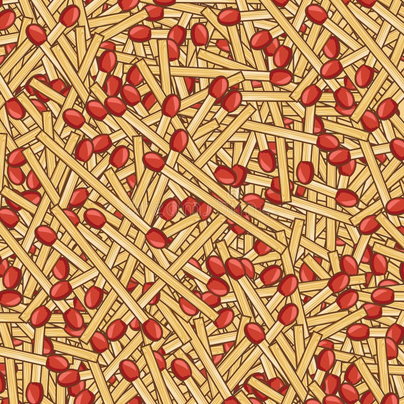 Background Pattern with Matches Vector Illustration Stock Vector ...