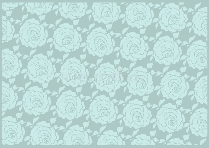Pattern blue-gray roses stock vector. Illustration of design - 97126255