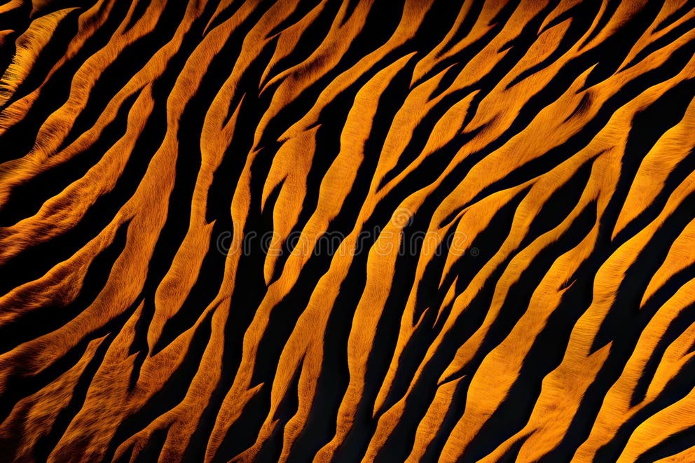 Background with a Pattern of Tiger Stripes, Tiger Color. Tiger Skin ...