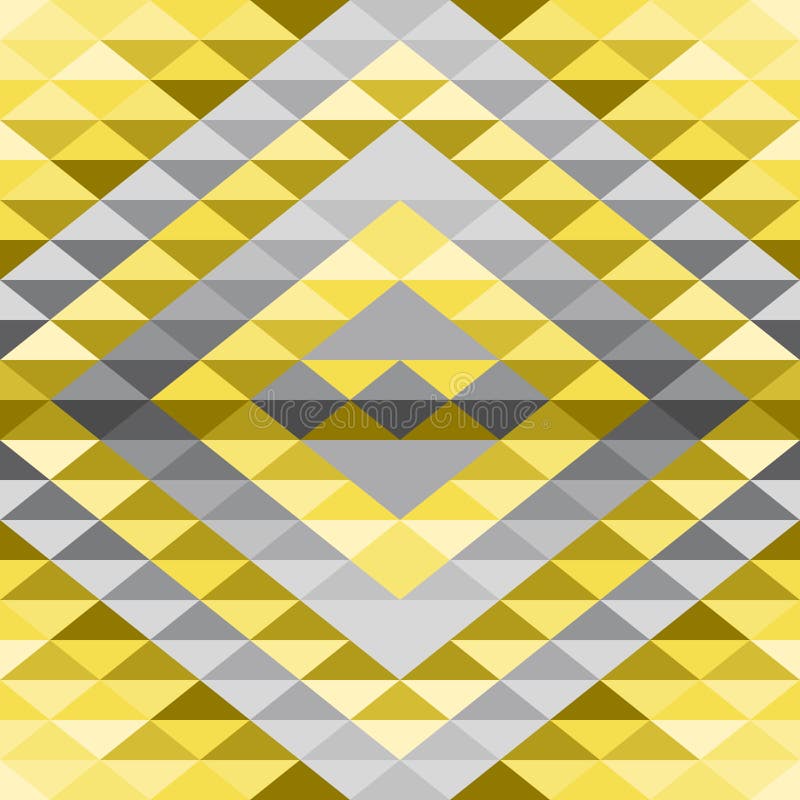 Background Pattern Triangle Color Yellow Gray Stock Vector ...