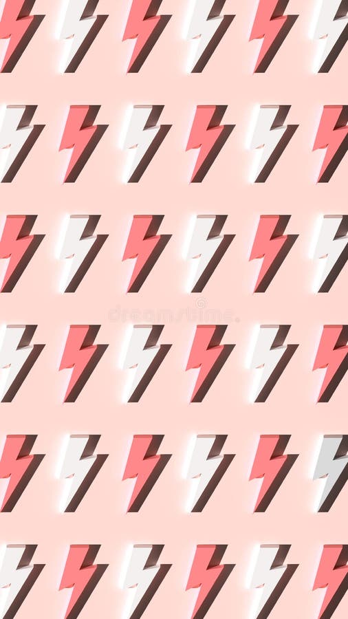 A Background Pattern in Vertical Format of Lightning in Pastel R Stock ...