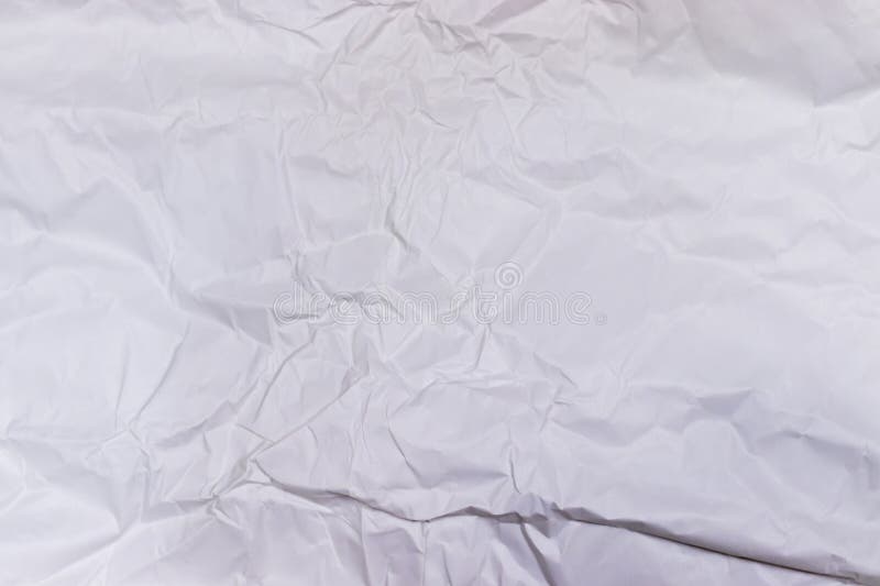 Background or Pattern of Wrinkled White Rectangular Paper with Soft ...