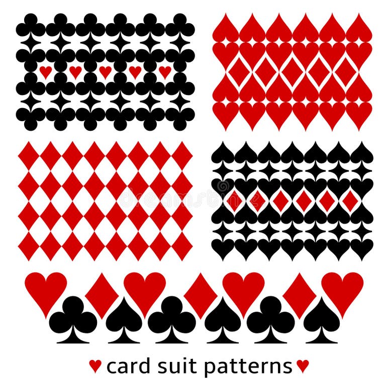 Card Suit Patterns Stock Illustrations – 856 Card Suit Patterns Stock ...