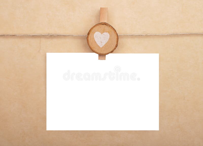Background with Peg and Paper Stock Image - Image of frame, border ...
