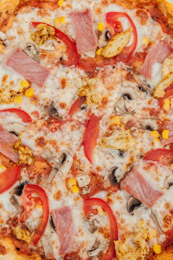 Background Pepperoni Pizza. Visit My Page Stock Image - Image of ...