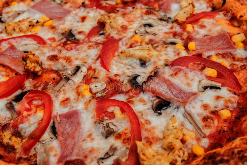 Background Pepperoni Pizza. Visit My Page Stock Photo - Image of dinner ...