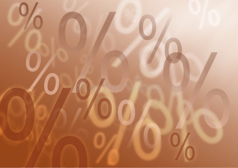 Background with Percent Marks Stock Illustration - Illustration of ...