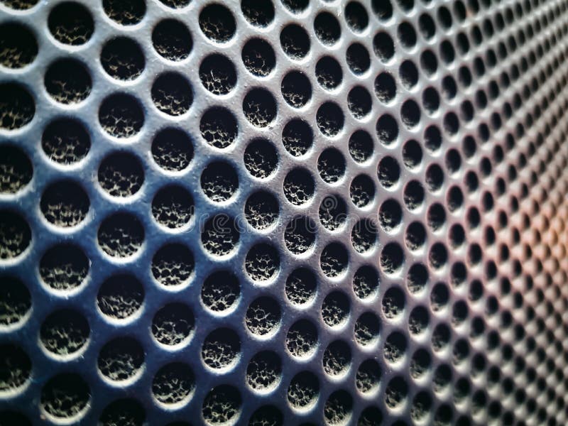 Background of Perforated Audio Speaker Texture Stock Image - Image of ...