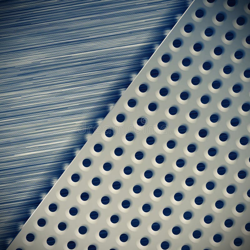 Background Perforated Metal with Tech Elements. Abstract Design Stock ...
